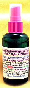 Golden Light protection & meditation Essential Oil Air Freshener